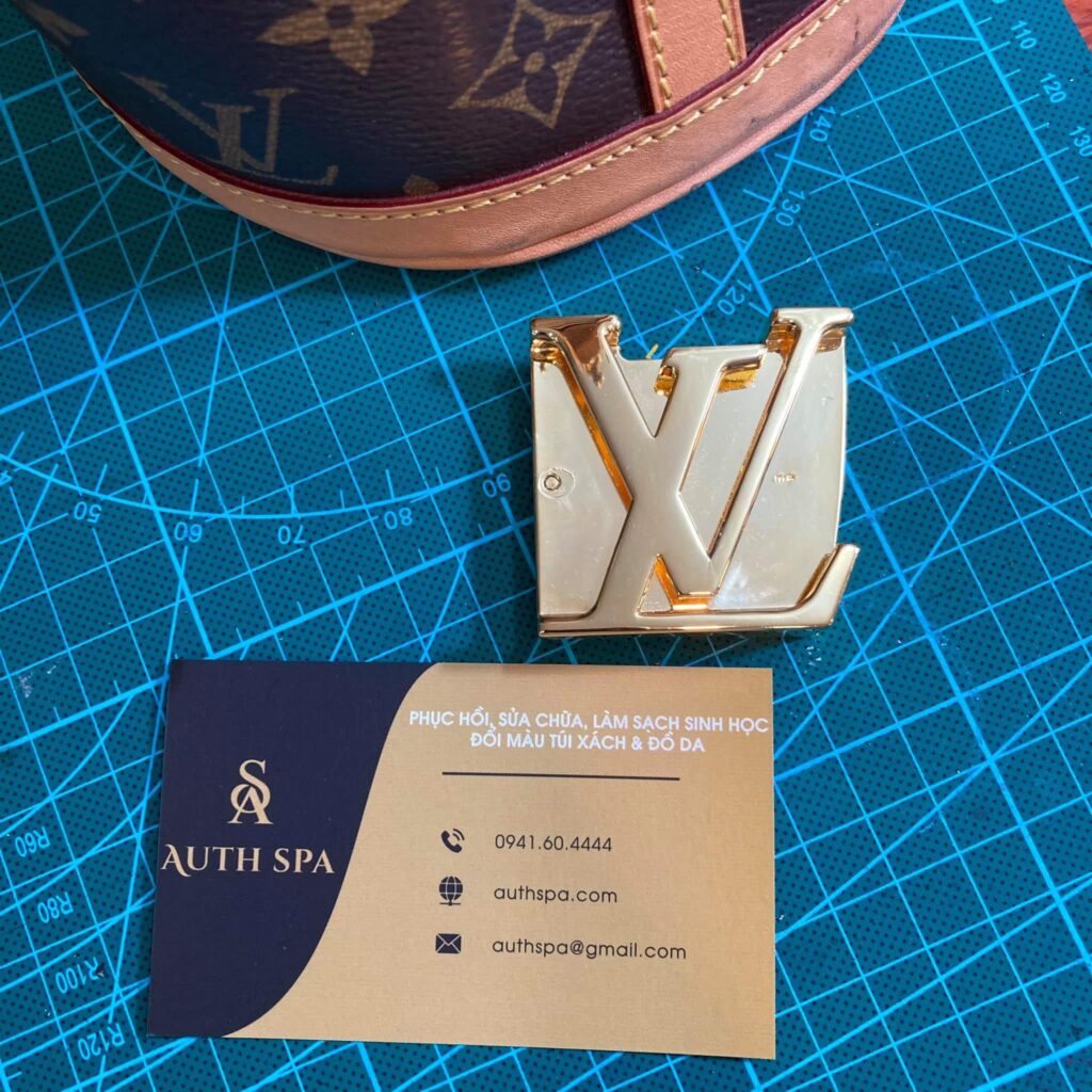 Mạ Vàng Mặt Thắt Lưng LV Chính Hãng 18k/ 24k.